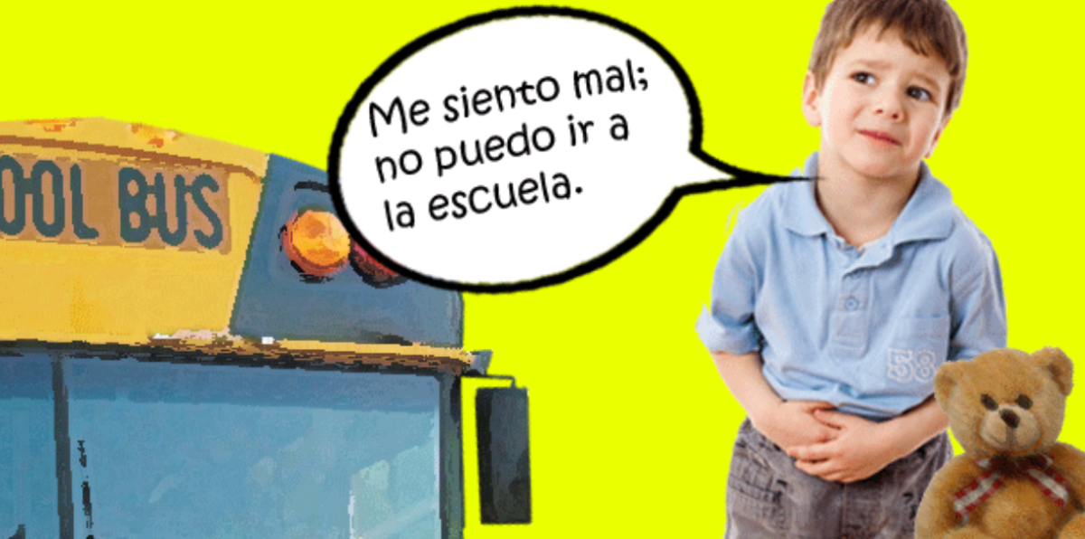 Esas excusas de los niños para no ir a la escuela...